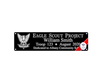 Eagle Scout Project Plaque - Etsy
