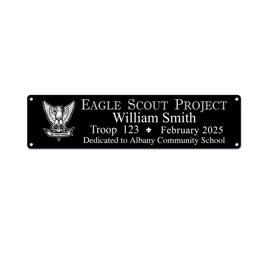Eagle Scout Project Marker - Horizontal 2X8. Officially Licensed ...