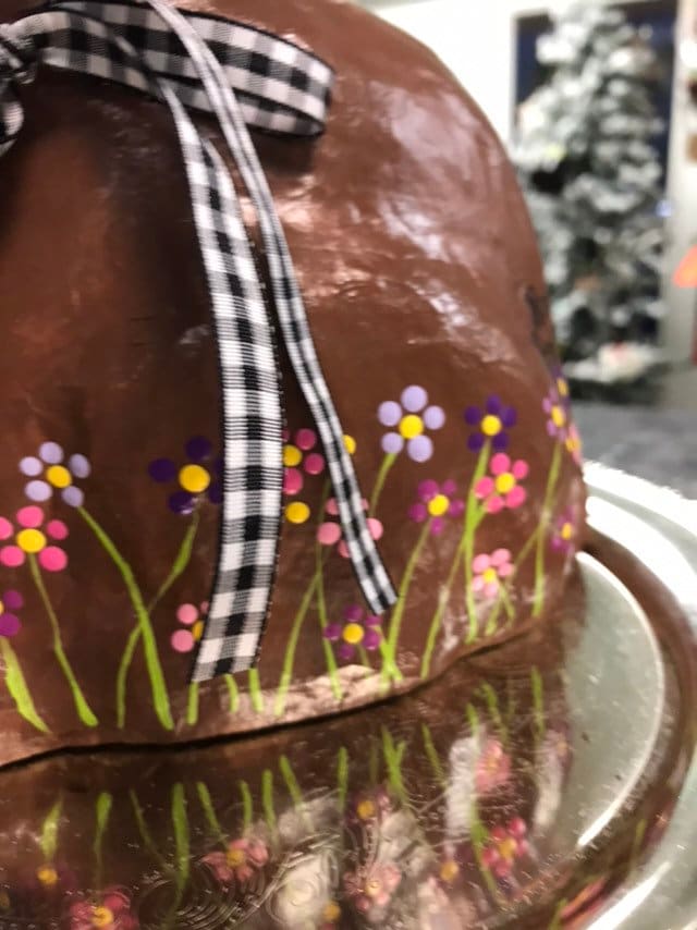 Hand Painted Paper Mache Chocolate Bunny - Etsy