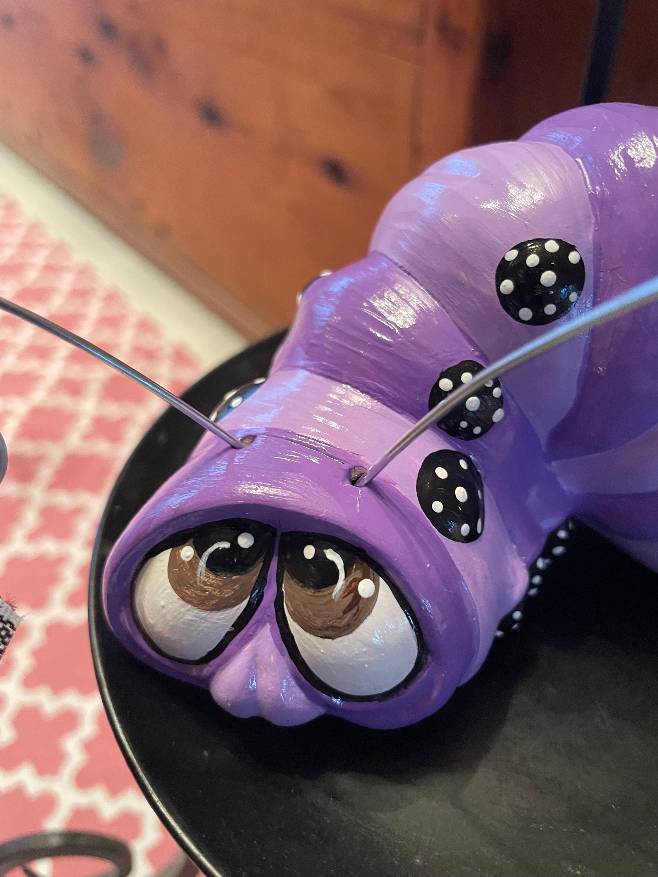 Purple Wormy Garden Art - Etsy