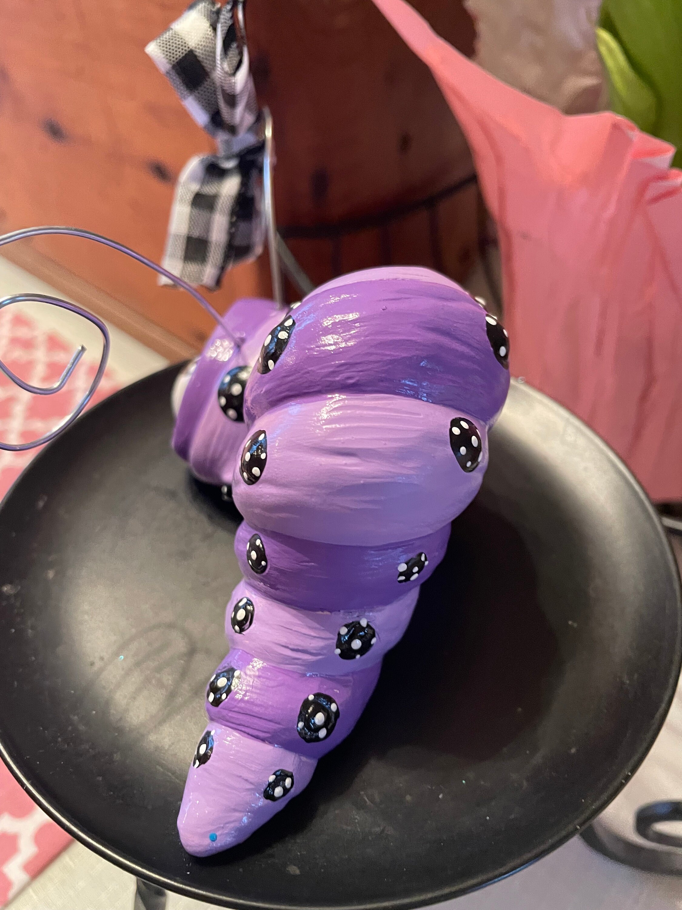 Purple Wormy Garden Art - Etsy