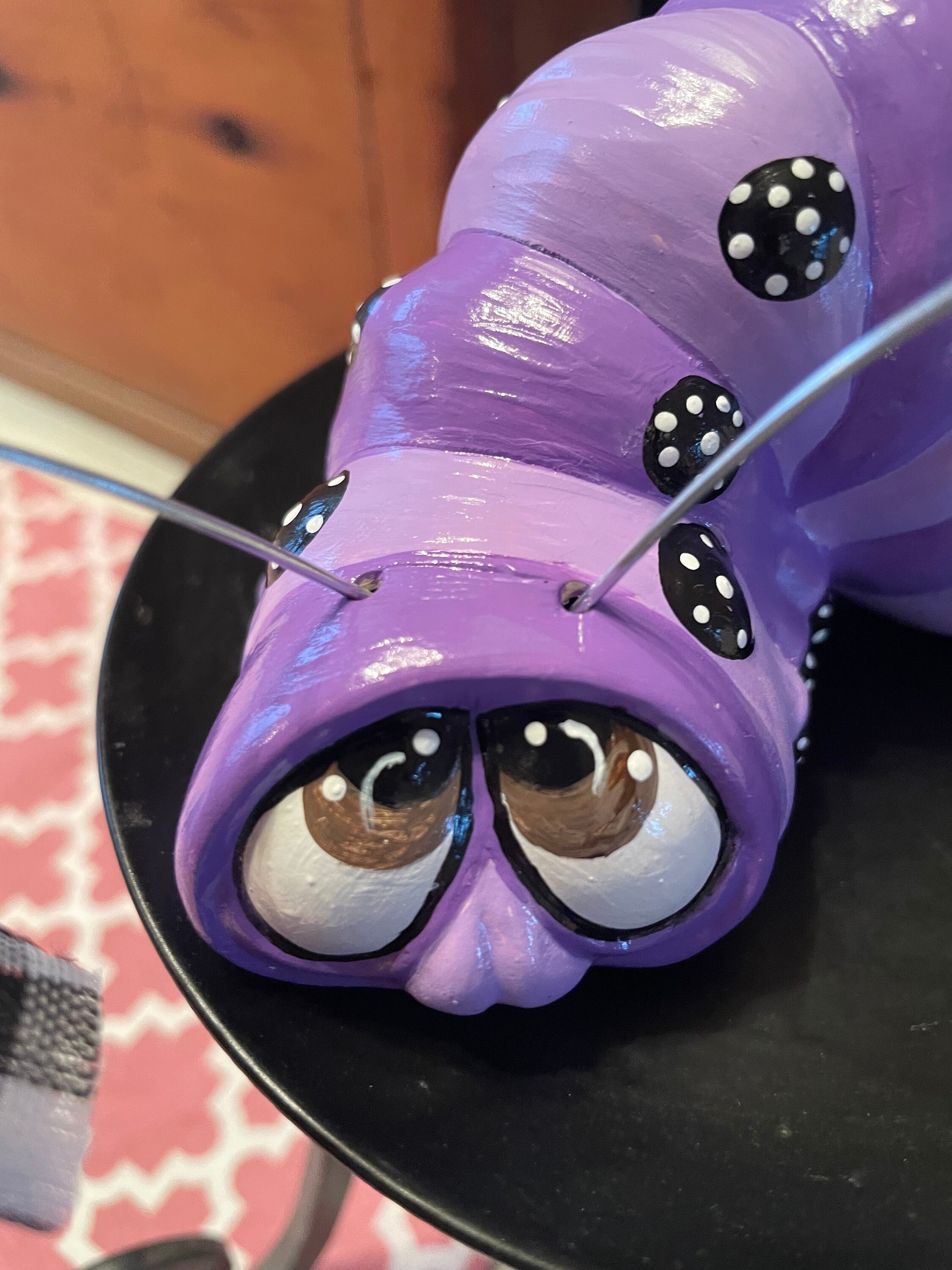 Purple Wormy Garden Art - Etsy