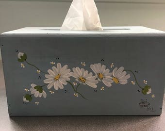 Hand Painted Tissue Box - Etsy