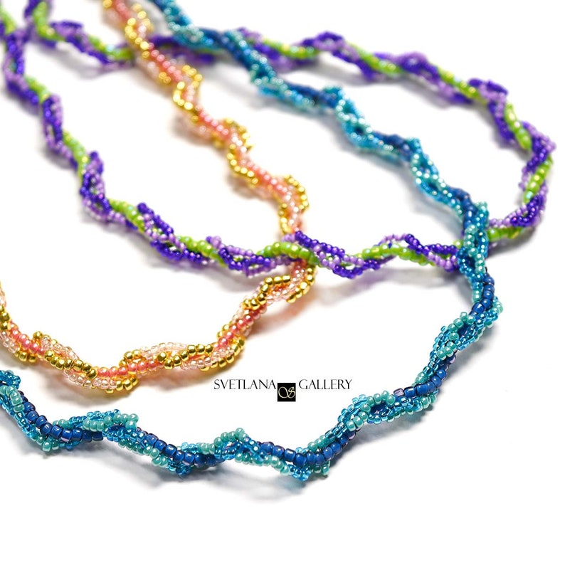 Beaded Spiral Rope Pattern Tutorial - Seawave - Etsy