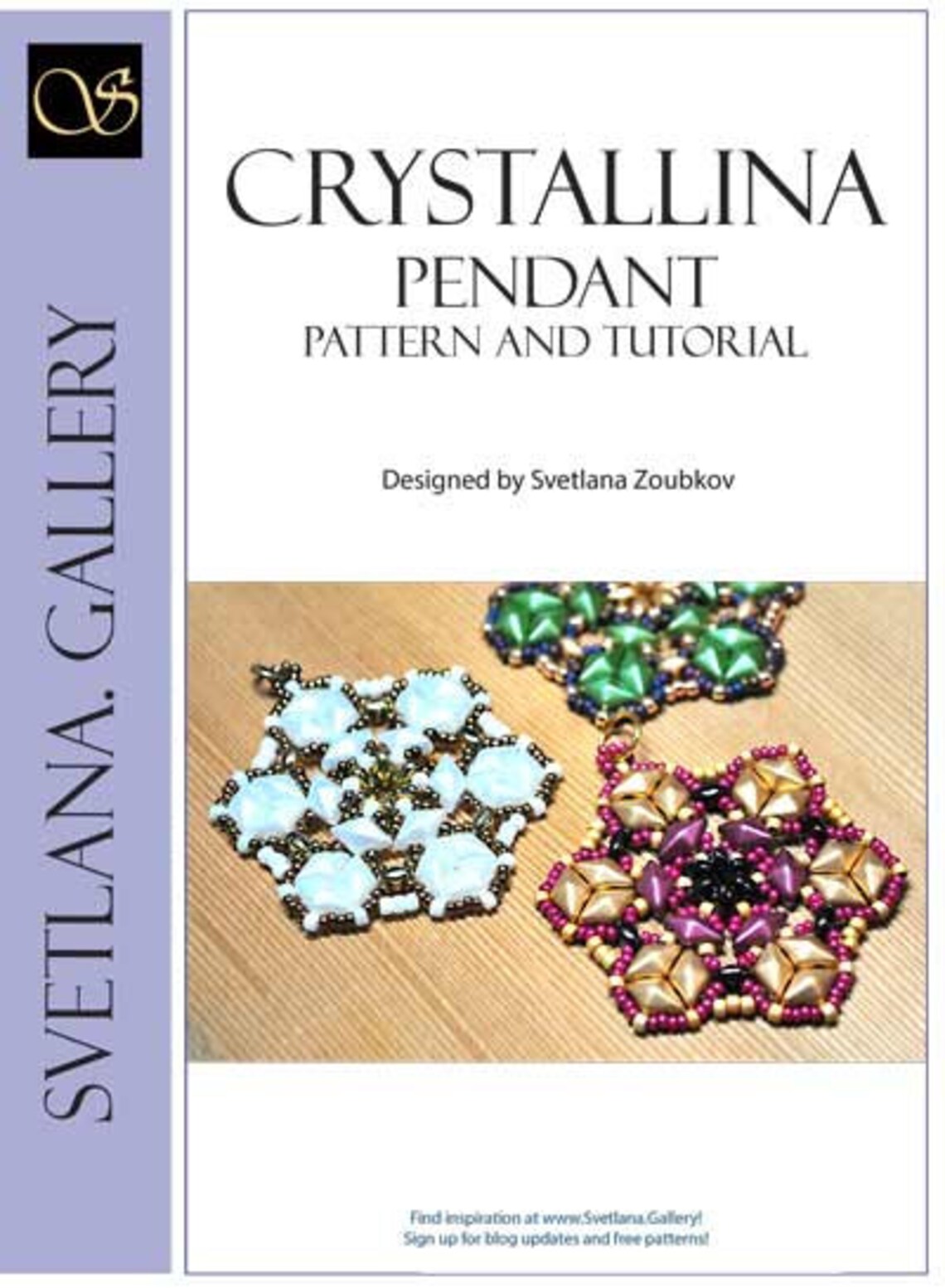 Beaded Pendant Pattern Tutorial Diamond Duo Mini Duo Two Hole Beads ...