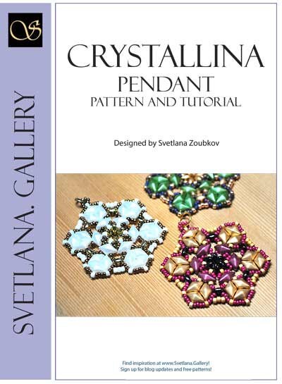 Beaded Pendant Pattern Tutorial Diamond Duo Mini Duo Two Hole Beads ...