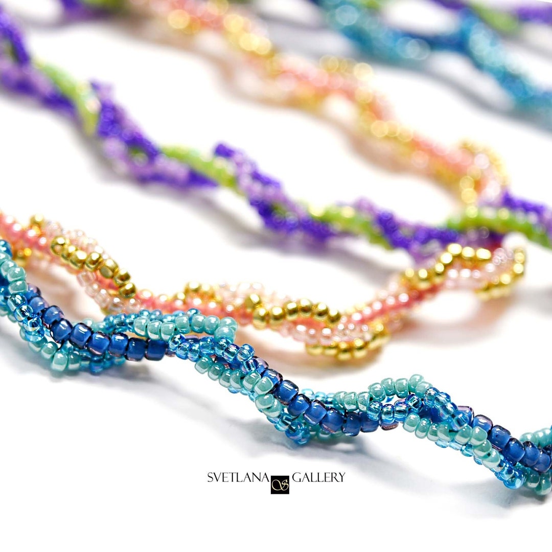 Beaded Spiral Rope Pattern Tutorial - Seawave - Etsy