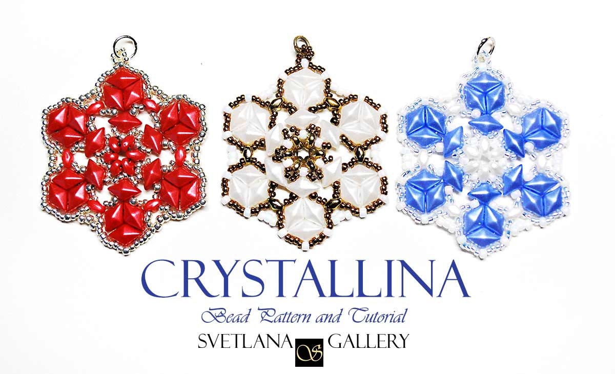 Beaded Pendant Pattern Tutorial Diamond Duo Mini Duo Two Hole Beads ...