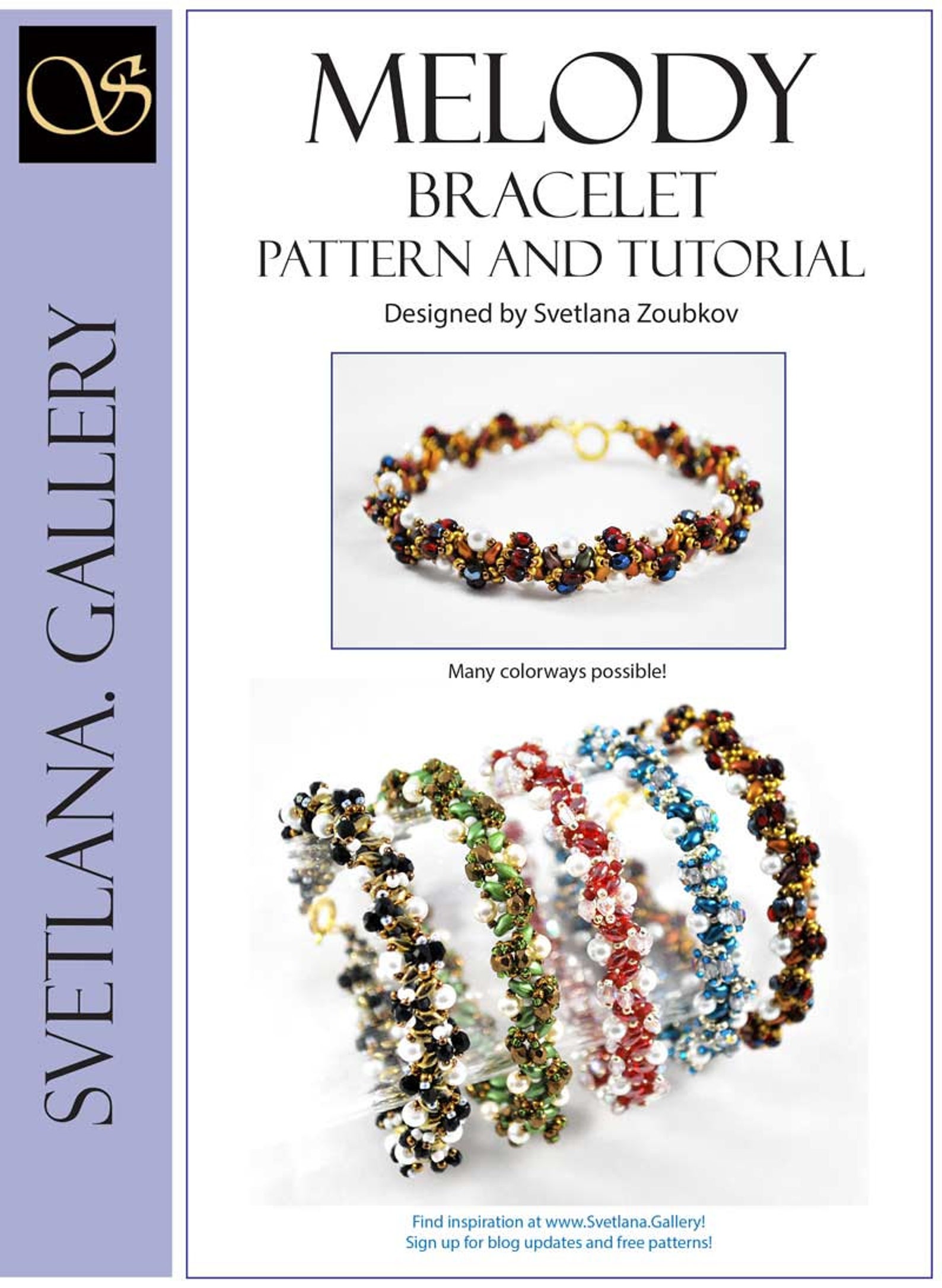 Beading Pattern Tutorial Melody Bracelet Superduo Two Hole Beads - Etsy