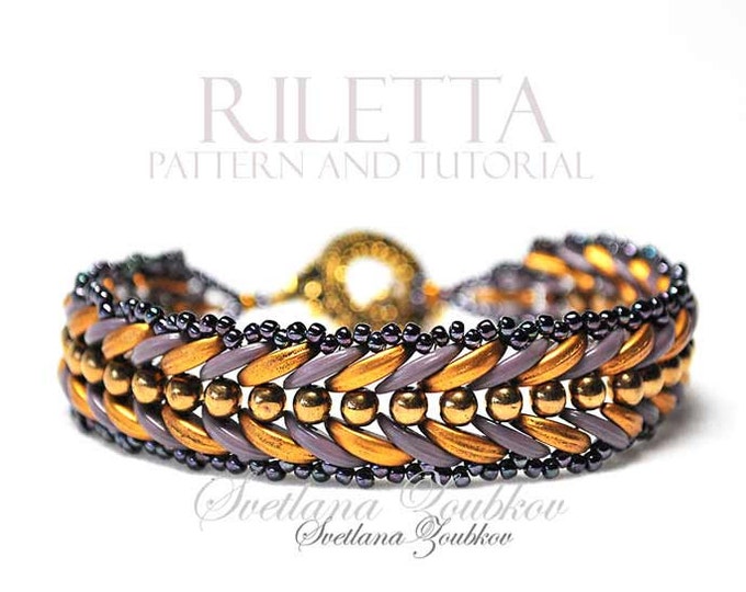 Crescent and Pip Beads Bracelet Tutorial - Water Lilies Bracelet - PDF ...