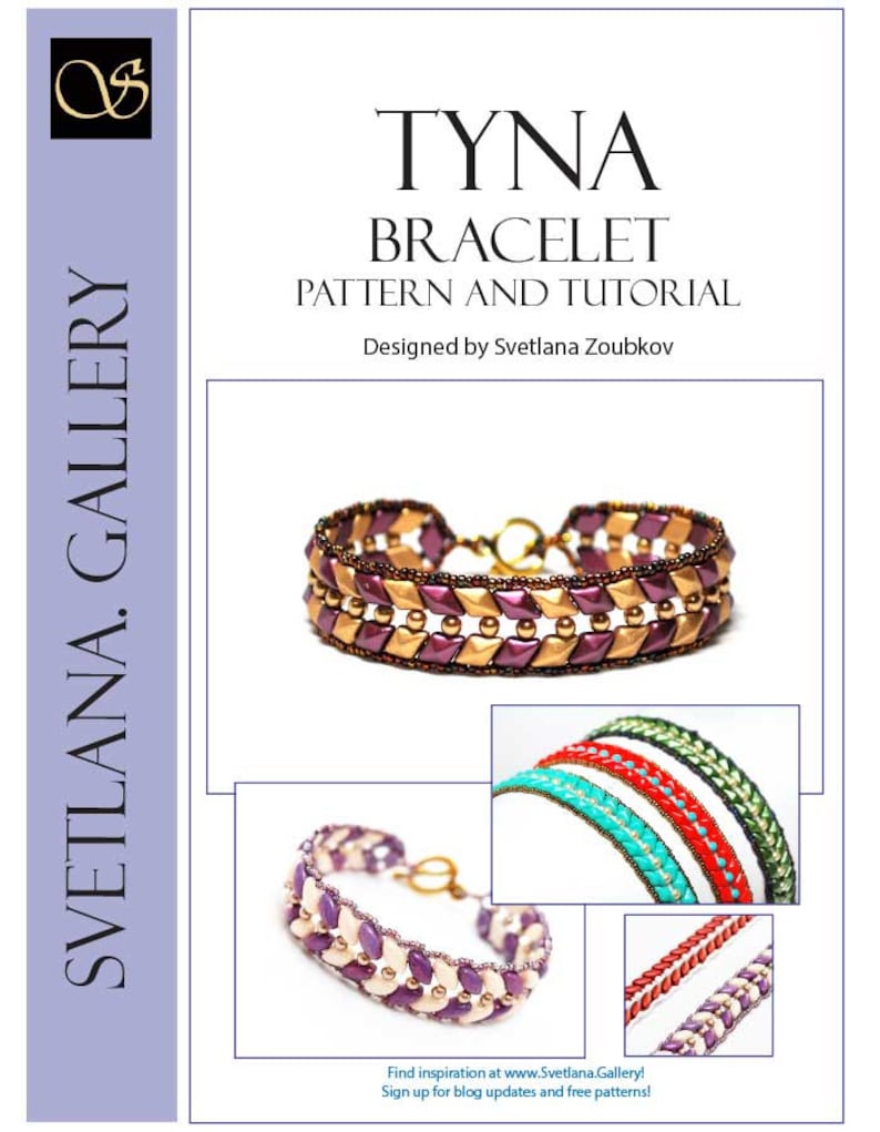 Beaded Bracelet Pattern for Diamond Duo Two Hole Beads Tyna Tutorial - Etsy