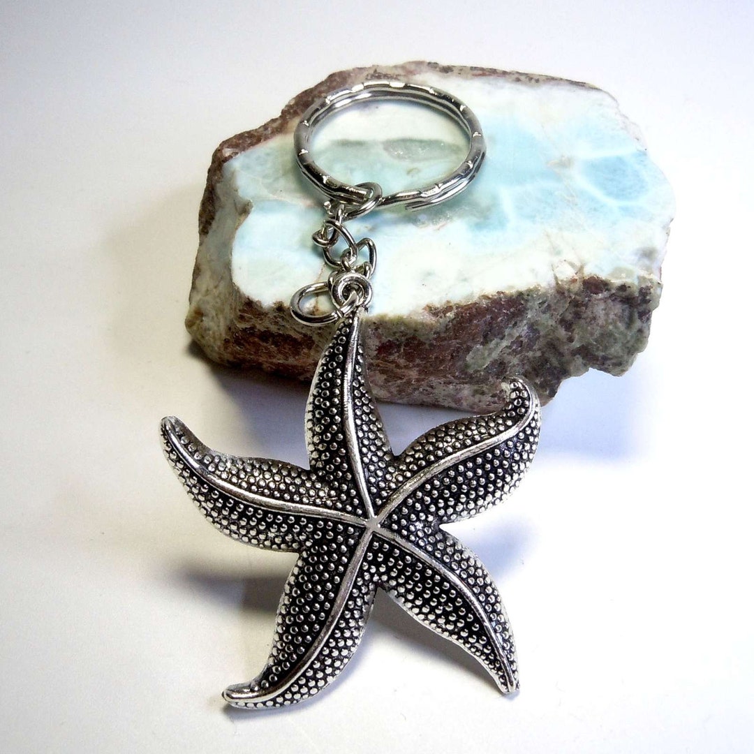 Large Keychain Starfish - Etsy