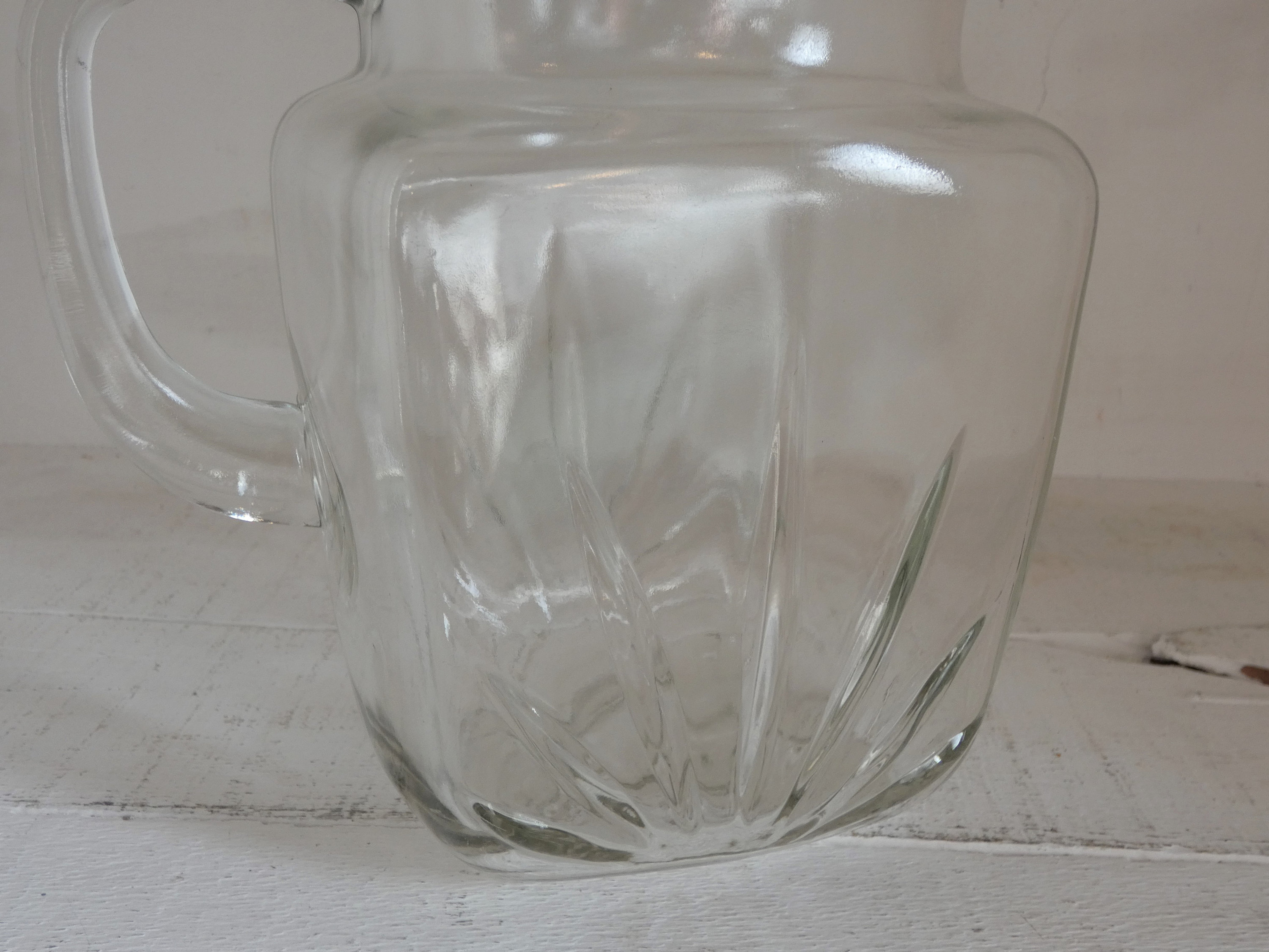 Vintage Federal Glass Pitcher Star Clear Pattern | Etsy