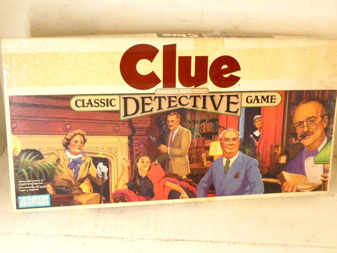 Vintage 1986 CLUE Parker Brothers Detective Board Game-complete in ...
