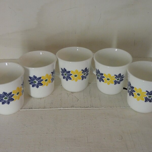 Blue Flower Mug - Etsy