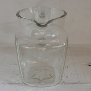 Vintage Federal Glass Pitcher- Star Clear Pattern - Etsy