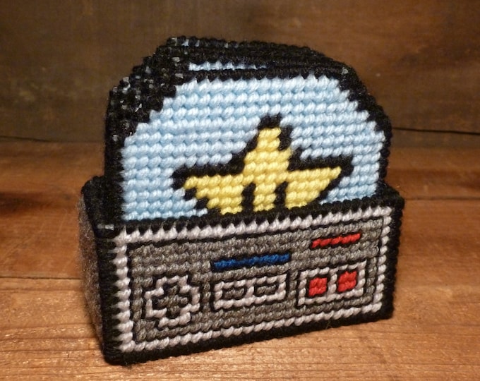 Handcrafted Nintendo Mario Brothers Yarn Art Plastic Canvas - Etsy