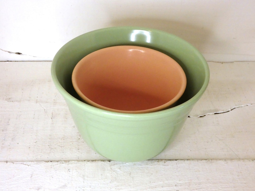 Vintage Metlox Mission Bell California Pottery Mixing Bowls Set of 2 ...