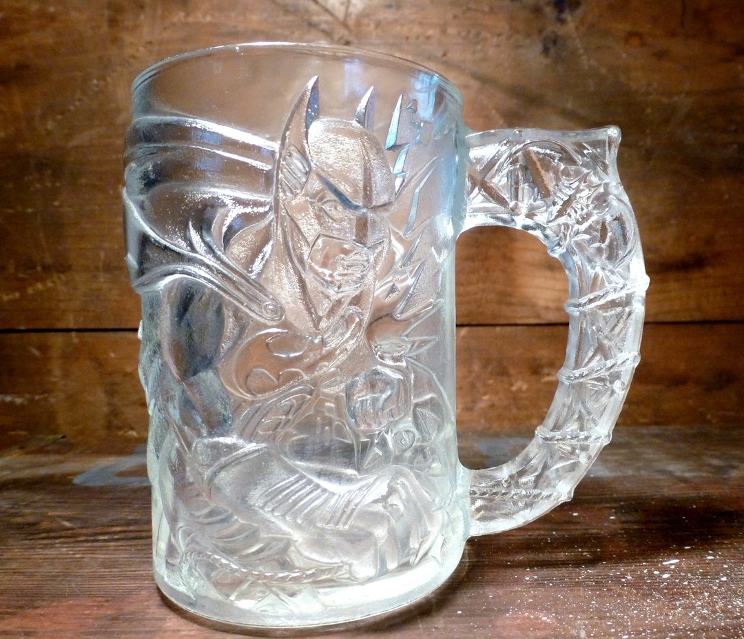 BATMAN Forever- Mcdonald's Collectible Glass Mug - Etsy