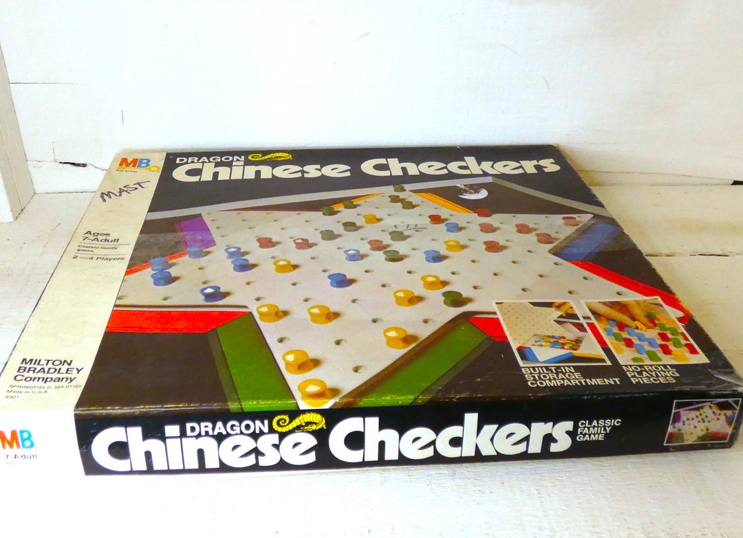 Vintage Milton Bradley Dragon Chinese Checkers 1973-complete Game in ...