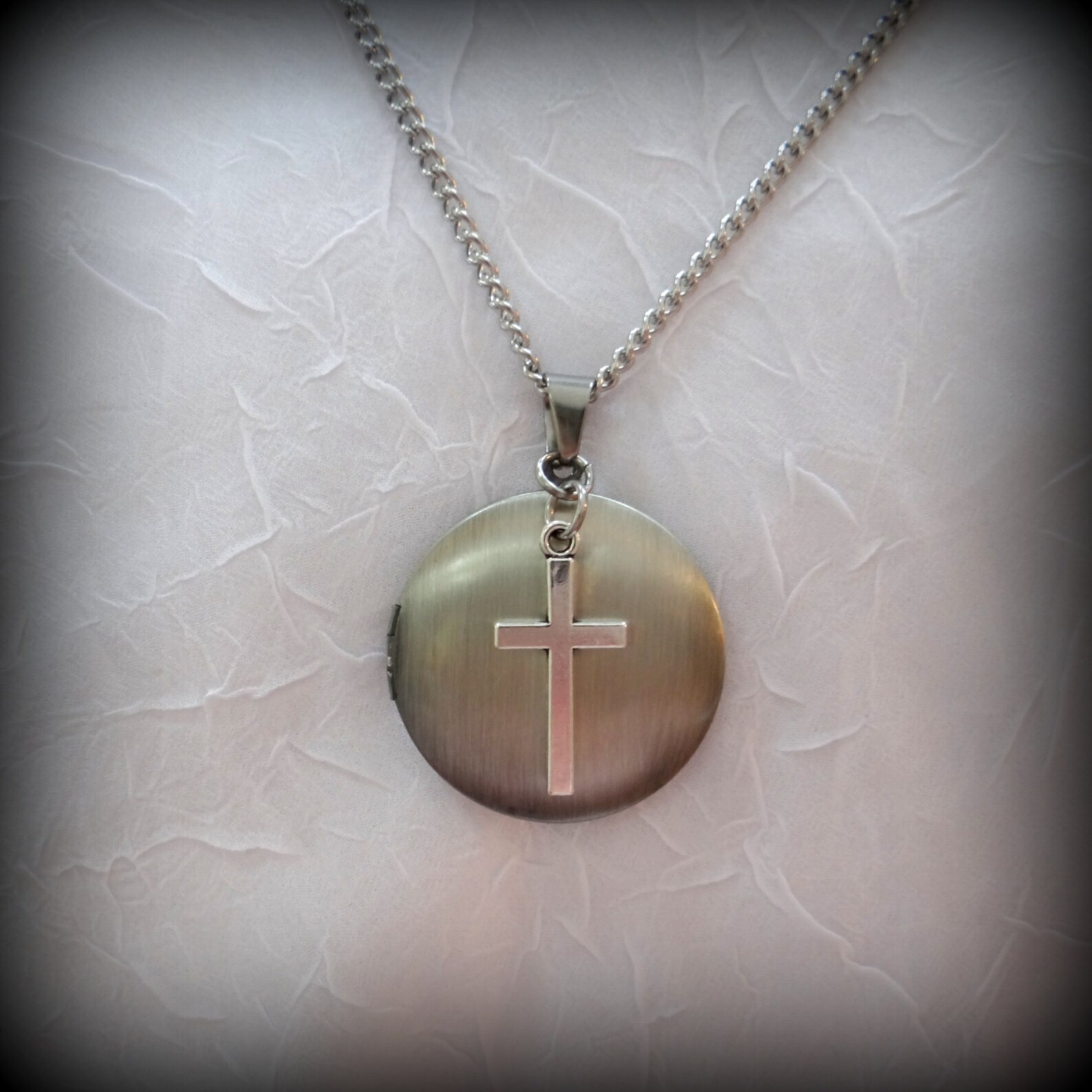 Cross Locket for Men or Women With Photos Placed for You - Etsy