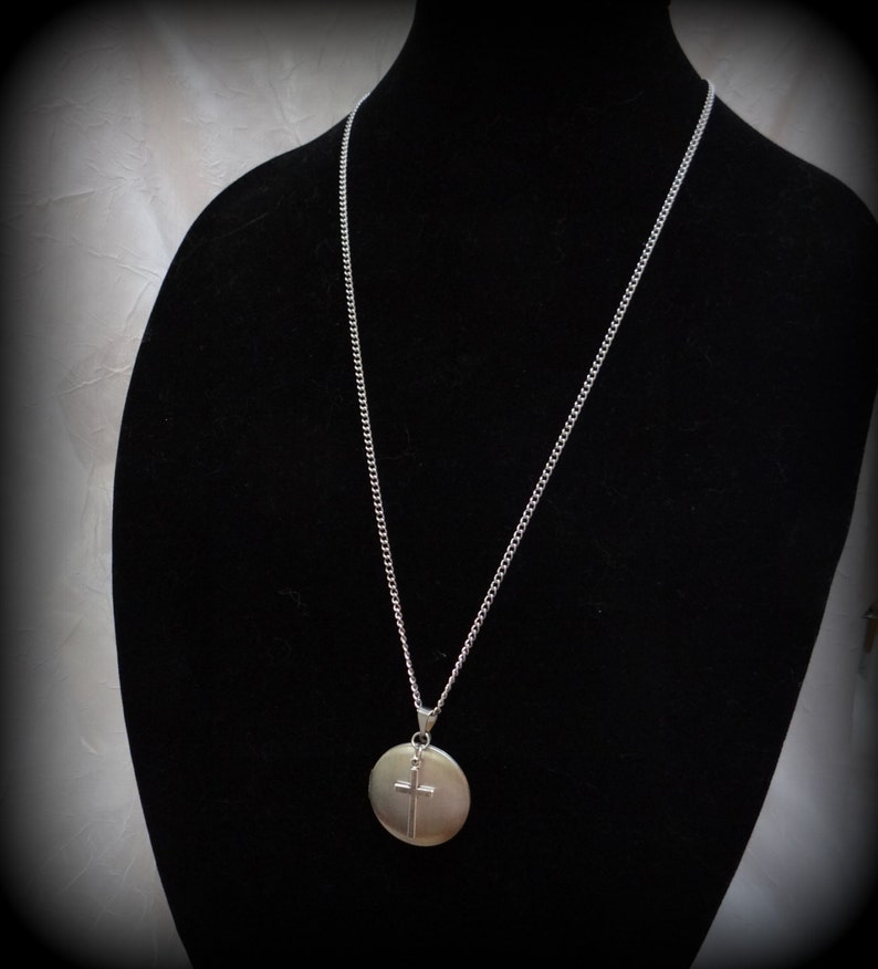 Cross Locket for Men or Women With Photos Placed for You - Etsy