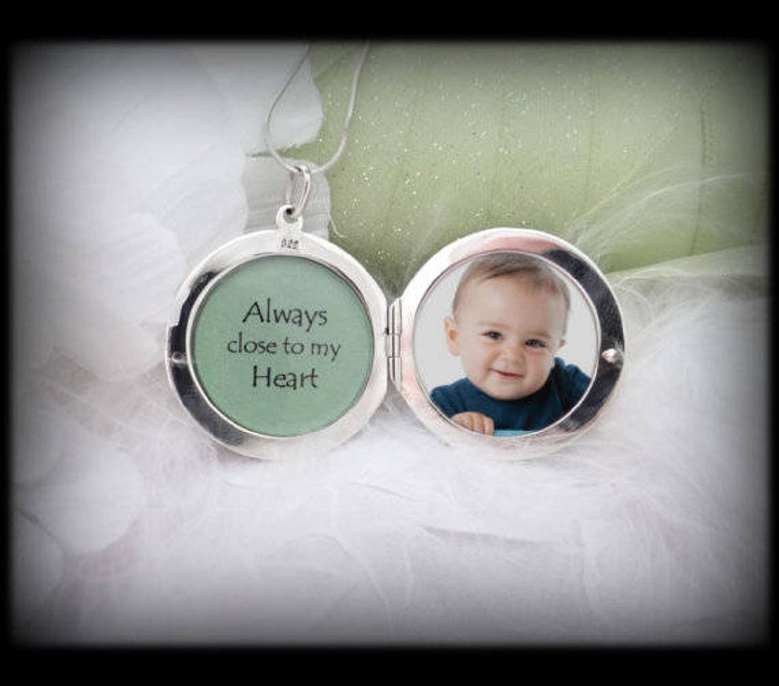 Filigree Sterling Silver Locket With Lock of Hair and Photo - Etsy