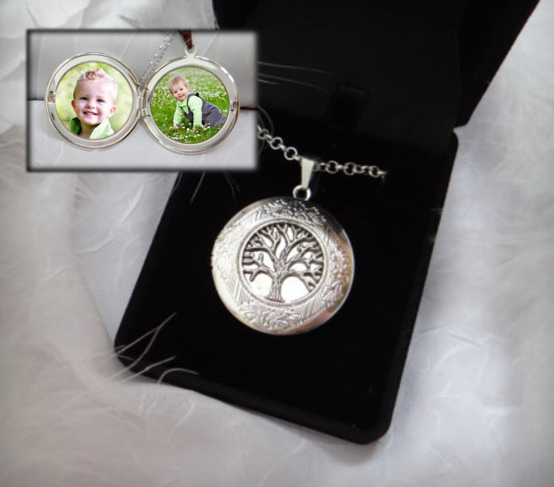 Tree of Life Locket in Silver Locket for Women Photo Locket - Etsy