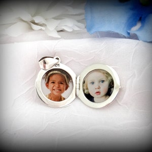 Photo Locket With Pictures Under Glass / Small Locket for Child - Etsy