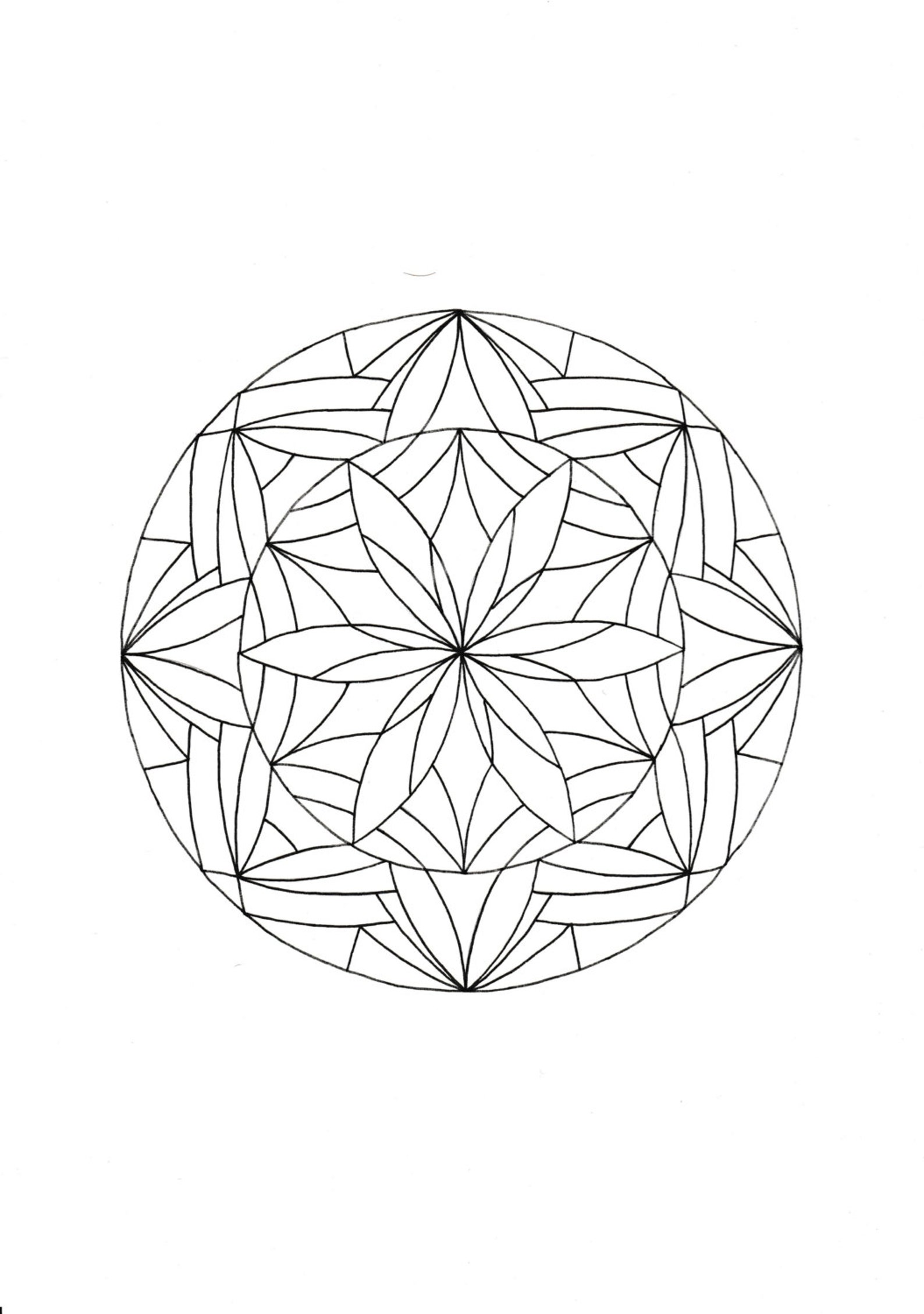 Detailed Mandala for Colouring or Tangling - Etsy