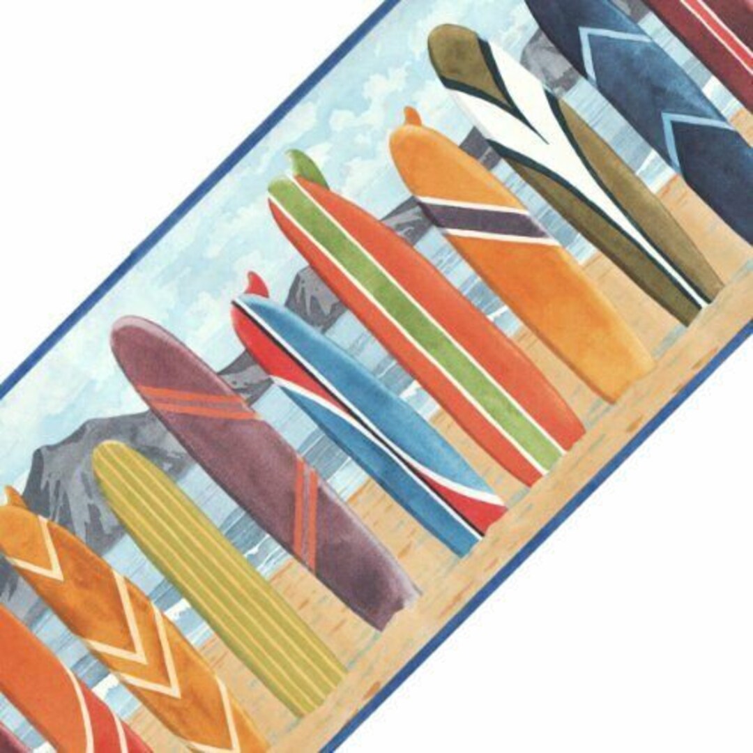 Surfboard Wallpaper Border