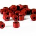 Red Ceramic Tube Beads 9x7mm Spacer Beads Washer Ceramic - Etsy