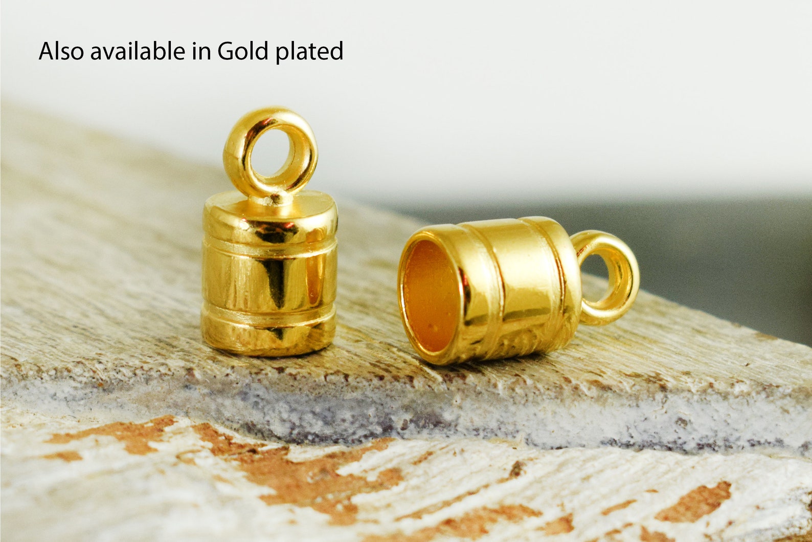 Silver Plated End Caps Cord Terminals 8x14mm Cord Ends | Etsy