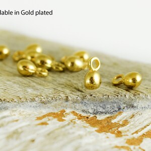 Drop Beads, Antique Silver End Extension Drop 4mm, Teardrop Charm, Ball ...