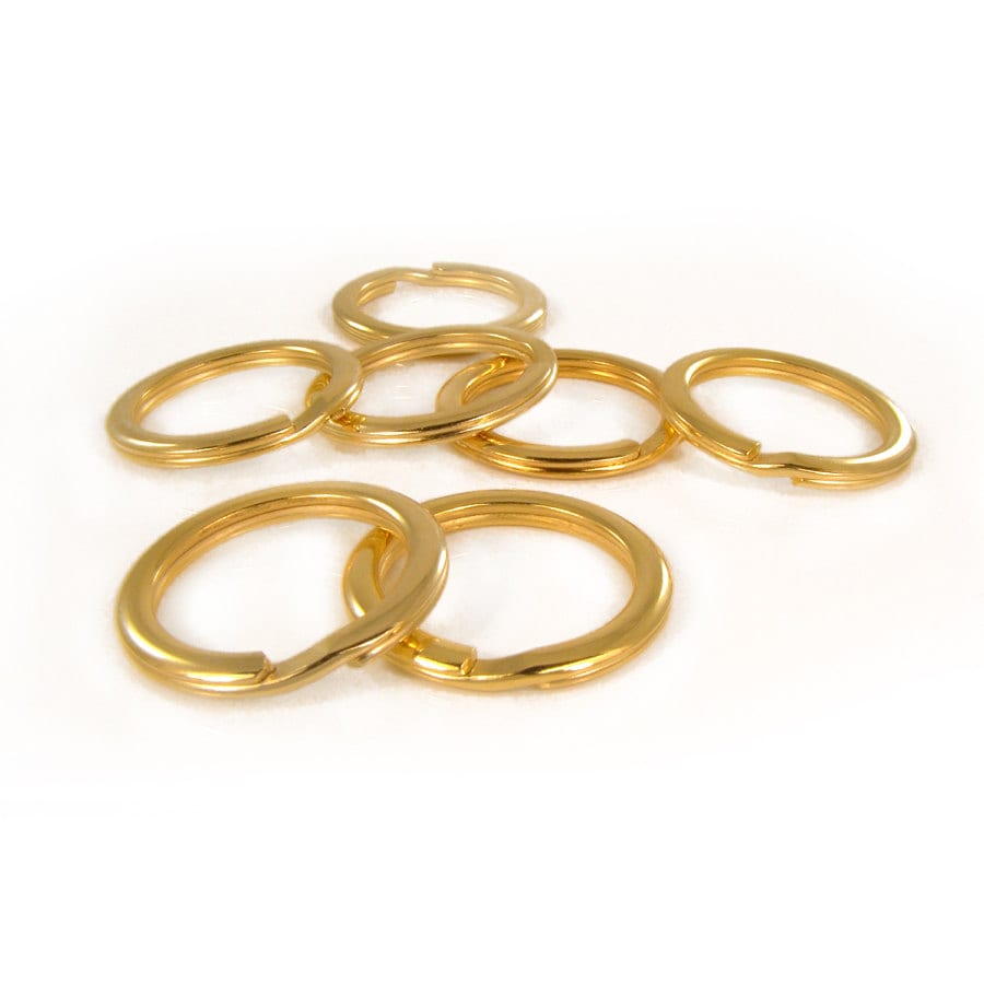 5 Large Split Rings 29mm for Keychains Gold Tone Key Holder | Etsy