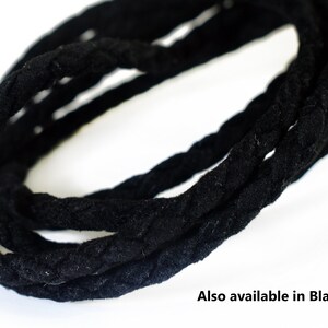 Brown Artificial Suede Cord Braided 5mm Round Suede Cord - Etsy
