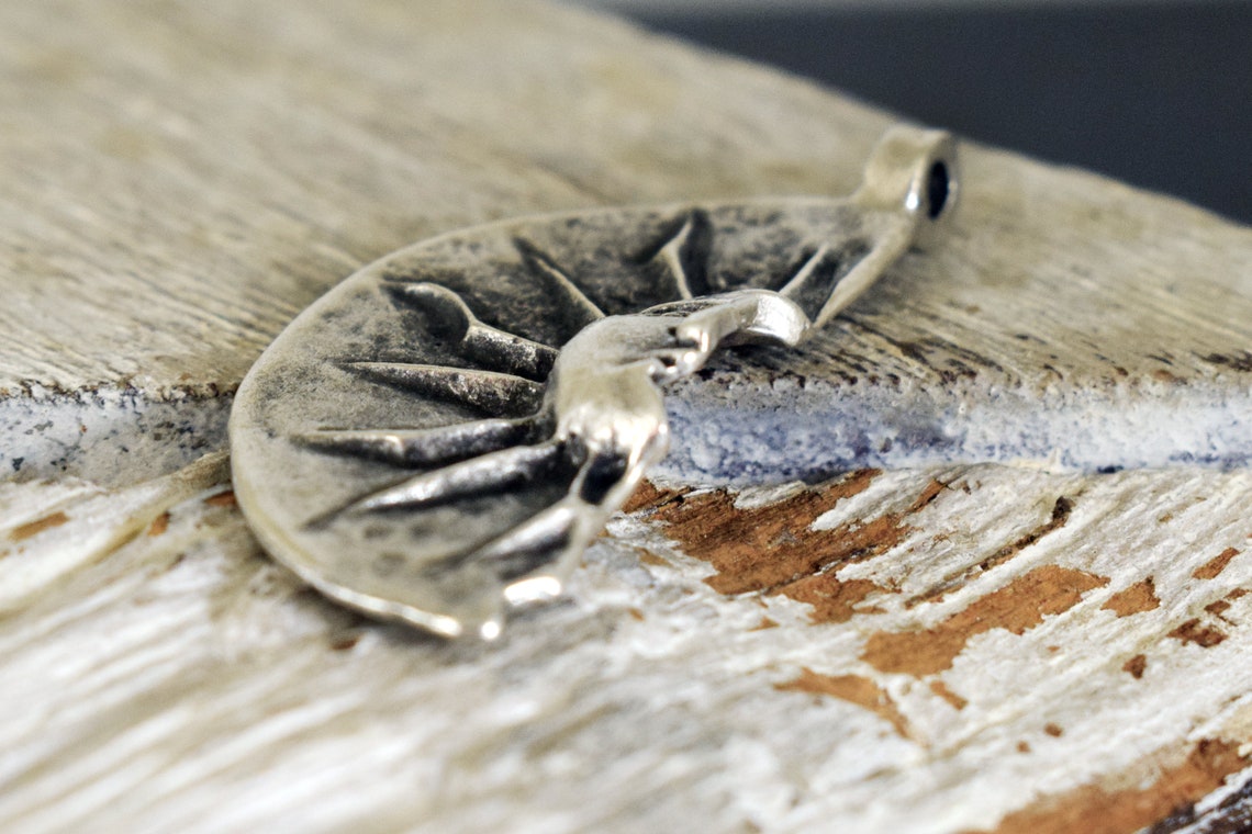 Sun Pendant Sun's Half Face Pendant 20x40mm Antique - Etsy