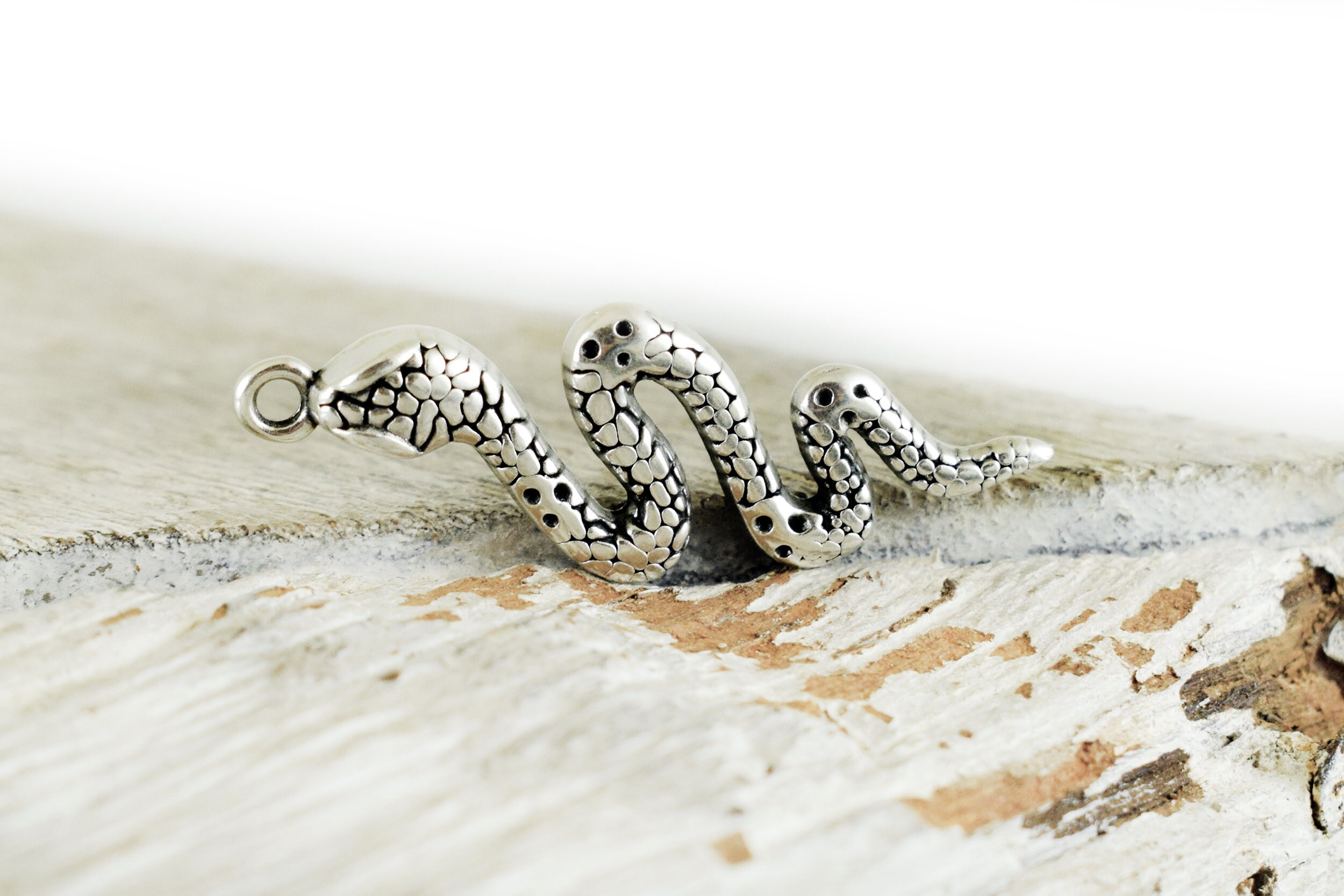 Snake Pendant Snake Charm 41x15mm Animal Pendant Charm | Etsy