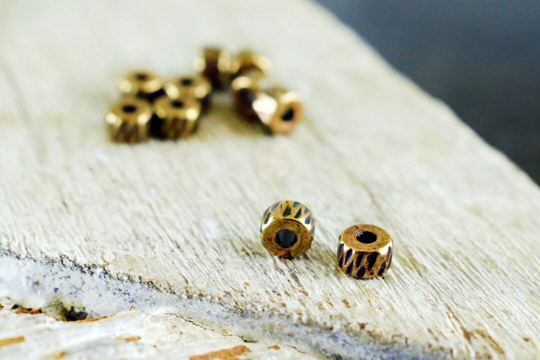 Tube Beads 5x3mm, Antique Bronze Zamak Beads, Spacer Beads, Rondelle ...