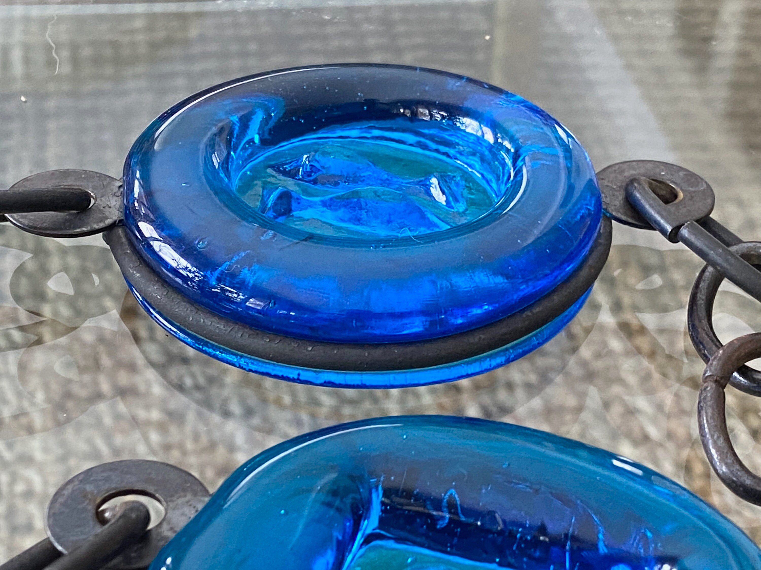 Rare Erik Hoglund Hanging Blue Glass Zodiac Medallions Sweden 12 - Etsy