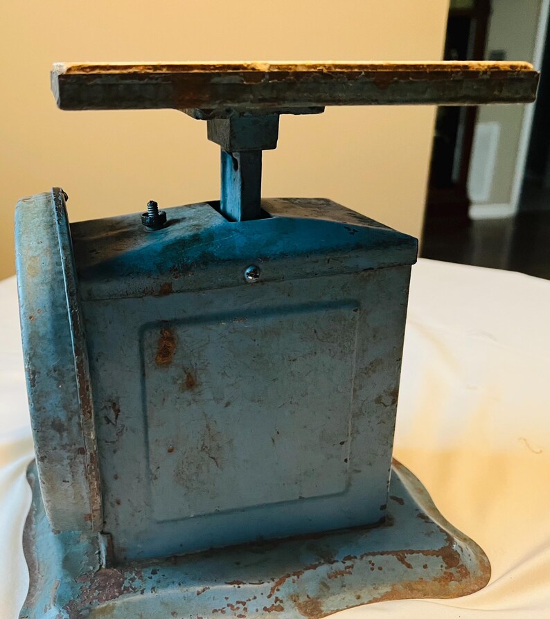 Primitive Antique 1906 Kitchen Scale, 24 LB Farmhouse Scale Triner ...