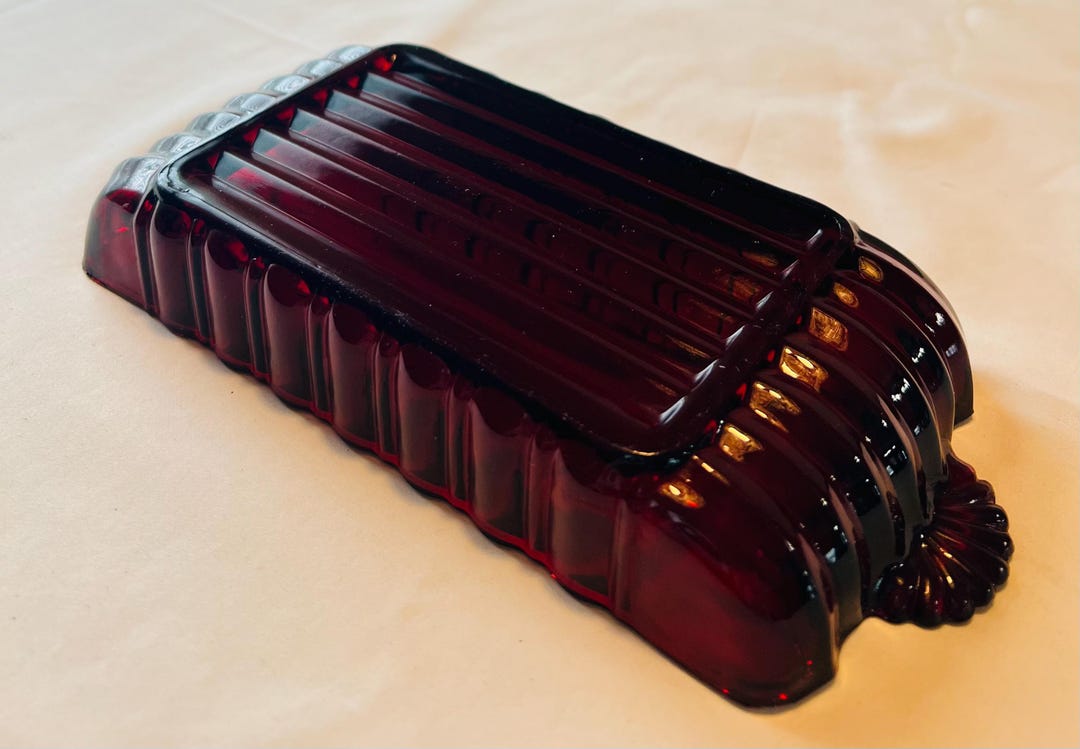 Royal Ruby Relish Dish by Anchor Hocking - Etsy