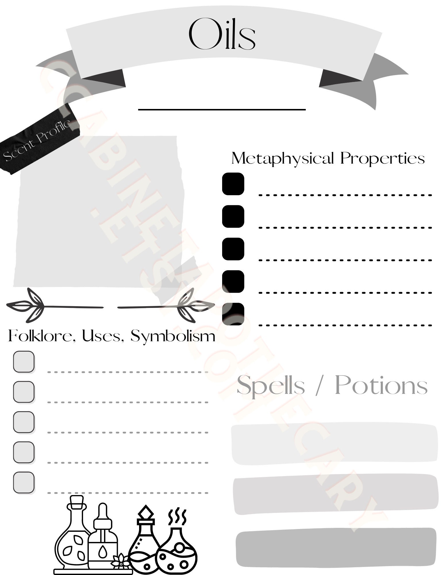 DIY Grimoire Pages Bundle: Instant Download Printable - Etsy