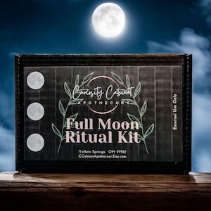 Full Moon Ritual Kit - Witchcraft - Crystals, Herbs, Tools ...