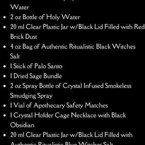 Professional Paranormal Investigator's Kit Cleansing, Protection ...