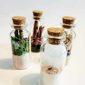 4 Elements Spell Jars Set - Earth, Air, Fire, Water: Perfect for Altar ...