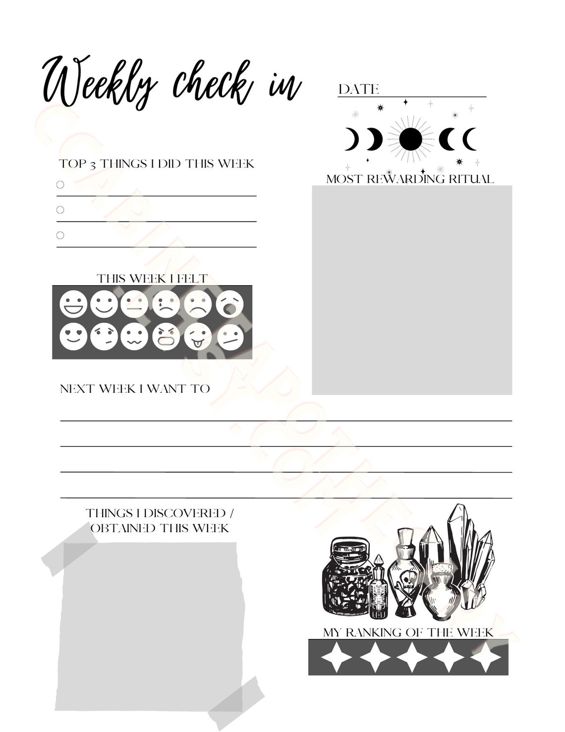 DIY Grimoire Pages Bundle: Instant Download Printable - Etsy