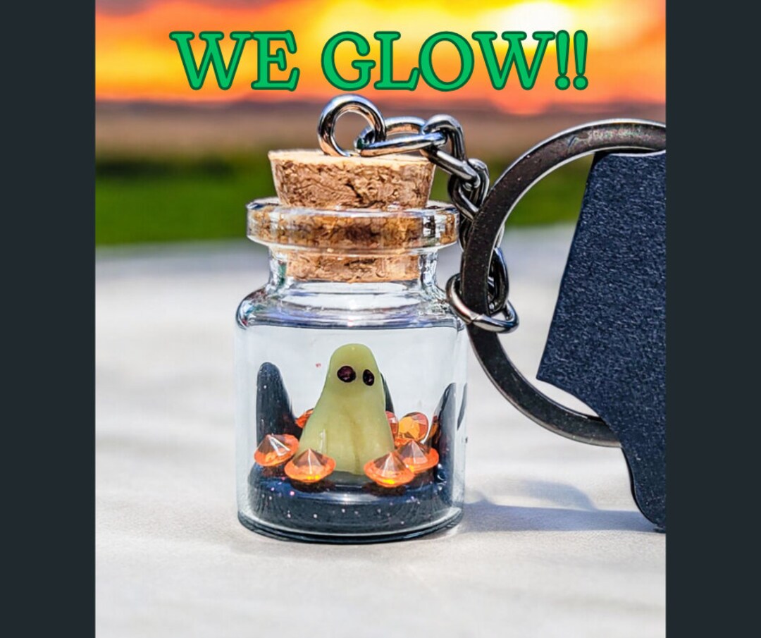 Glow-in-the-dark Ghost Keychain: Haunt Your Keys With Spooky Shine ...