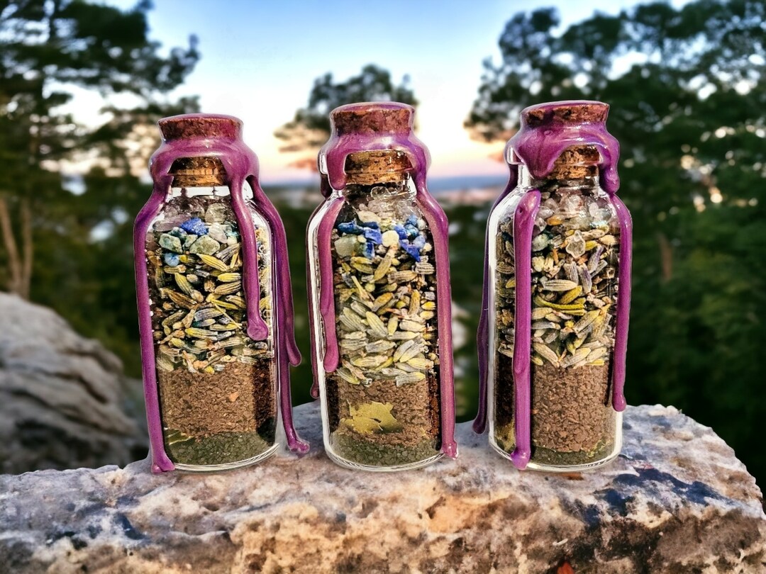 Anxiety Relief Spell Bottle Reiki Calming Spell Jar Witchcraft Healing ...