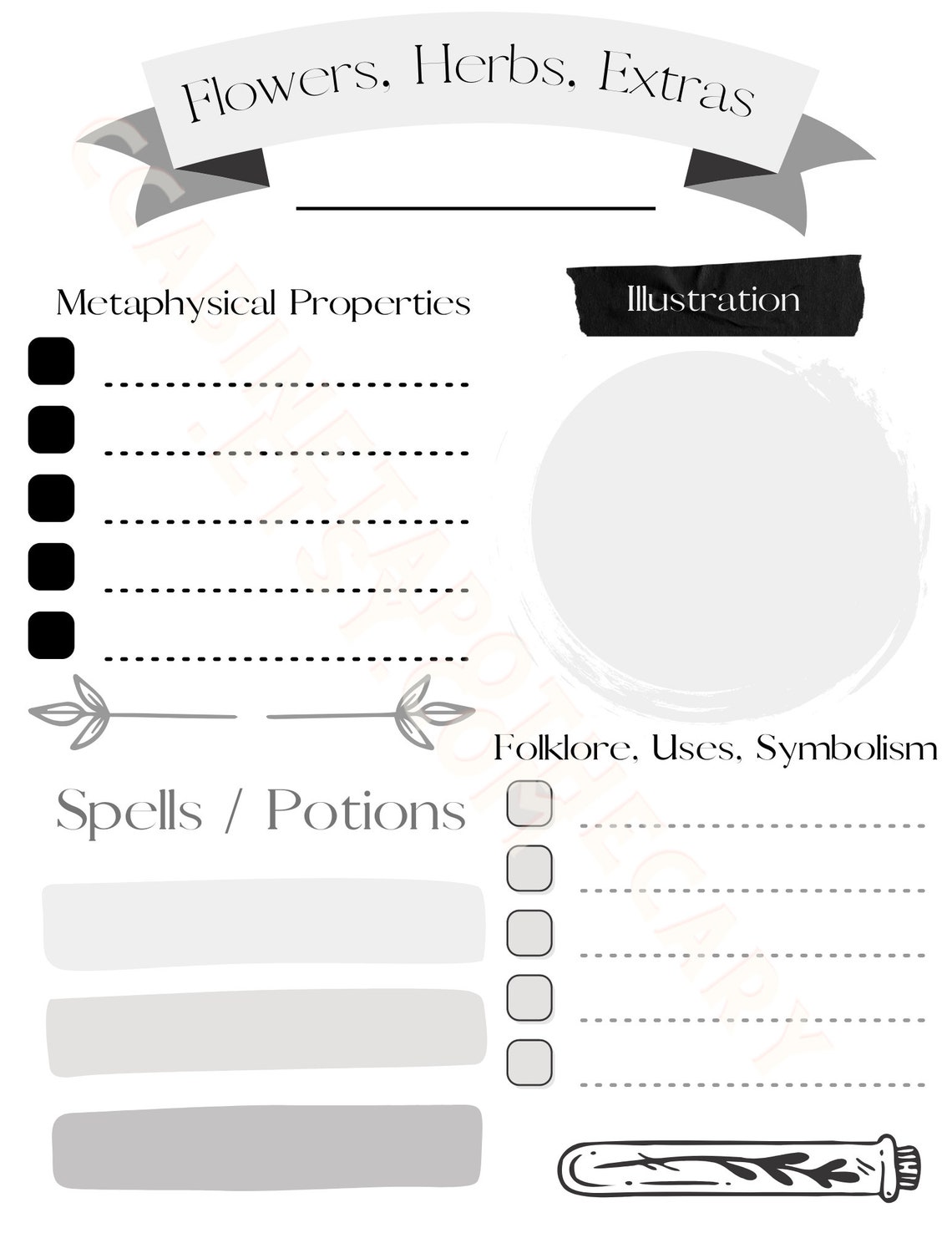 DIY Grimoire Pages Bundle: Instant Download Printable - Etsy